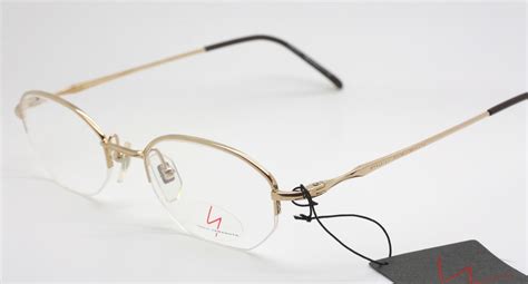 Vintage Gold Plated Titanium Designer Glasses By Yamamoto 0002 Shiny