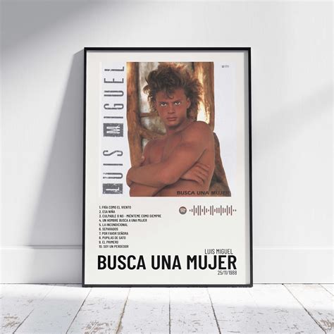 Busca Una Mujer Poster Digital álbum Luis Miguel Urban Sound Prints