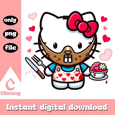 Hannibal Lecter X Hello Kitty Png Horror Movies Png Halloween Costum