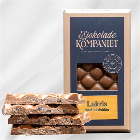 Salt Lakris Lys Sjokolade Med Grovknust Lakris Sjokoladekompaniet