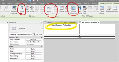 Dwg Table To Revit Schedule Revit Dynamo