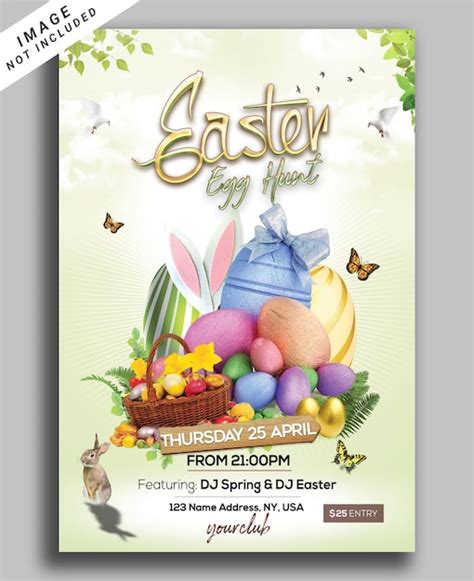 Premium Psd Psd Easter Day Egg Hunt Celebration For Social Media Post