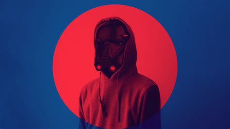 Gas Mask Wallpaper 4k Dope Hoodie Blue Background