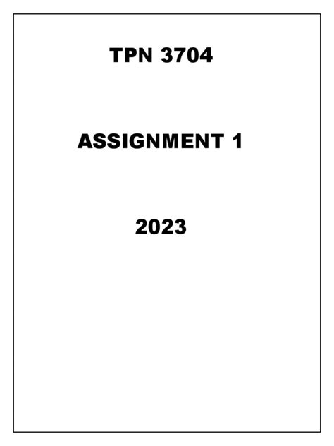 Tpn 2601 Assignment 1 2023 Pdf Multilingualism Inclusion Education