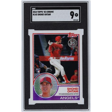 Shohei Ohtani Los Angeles Angels 2018 Topps Chrome 83 Topps Design