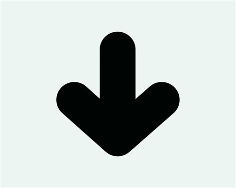 Arrow Down Icon Download Point Pointer Navigation Position Here
