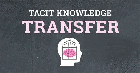Strategies For Tacit Knowledge Transfer