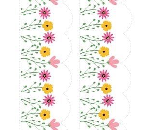 Classroom Bulletin Board Border Sunshine And Flowers With Hello Spring