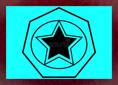 Logo Icon Symbol Design Illustration On Blu Backround Stock