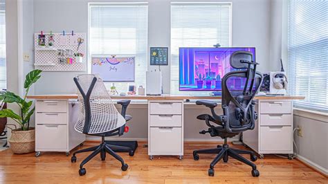 His And Hers Work From Home Office Setup In 2023 Home Office Setup Office Room Decor Office