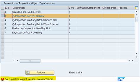 Solved Generate Inspection Object Types Version In Ewm Sap Community