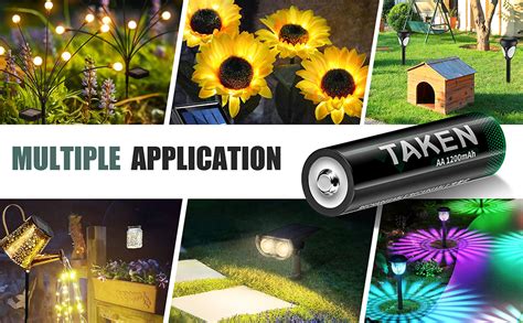 Taken 12 Pack Aa Rechargeable Nimh Batteries For Solar