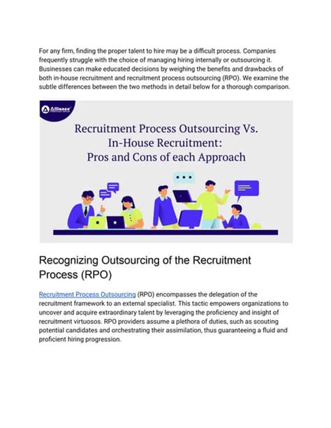 Recruitment Process Outsourcing Vsin House Recruitment Pros And Cons