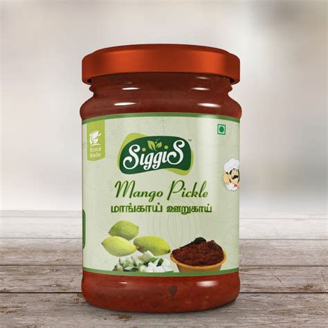 Siggis Cut Mango Pickle Gingelly Oil Packaging Type Plastic Bottles