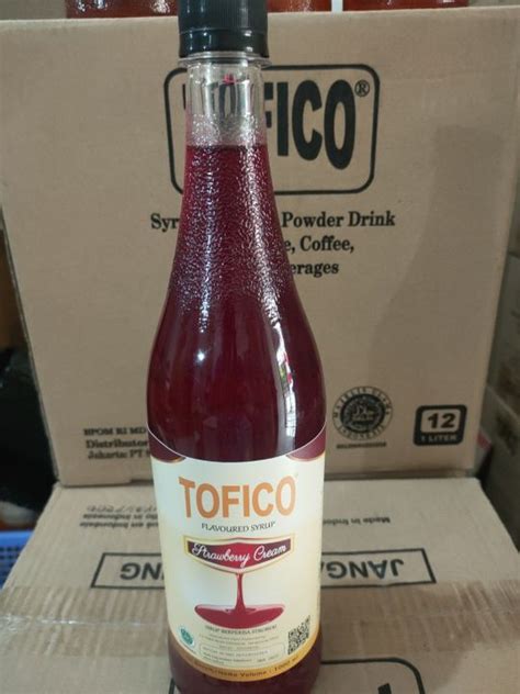 Tofico Syrup Tofico Sirup 1 Liter Strawberry Cream Lazada Indonesia