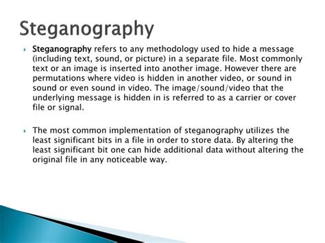Ppt Steganography Powerpoint Presentation Free Download Id3330944