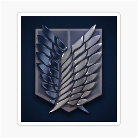 Attack On Titan Scouts Logo Sticker For Sale By Eyenet Redbubble