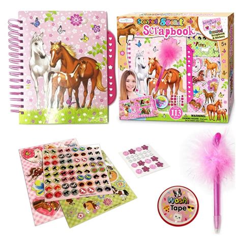 Horse Scrapbook Kit For Girls Equestrian Diy Scrapbooking Kit For