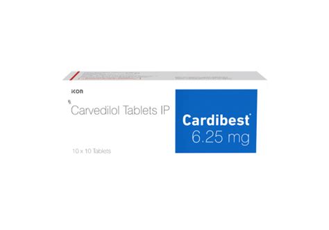 Cardibest 6 25mg Tablet Exporter Supplier Wholesaler