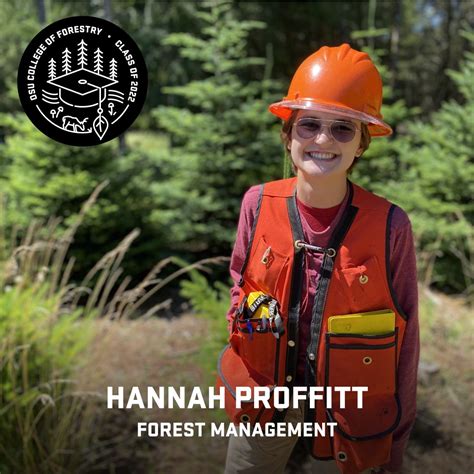 College Of Forestry At Oregon State University On Linkedin Congratulations To Hannah Proffitt