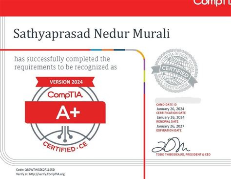 Sathya Prasad M On Linkedin Opentowork Openfornewopportunities Opentonetwork Comptia