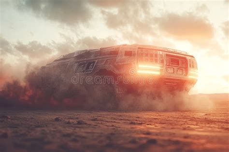 The Surface Of Mars Is Being Explored By A Rover As Shown In An Image Of An Autonomous Robotic