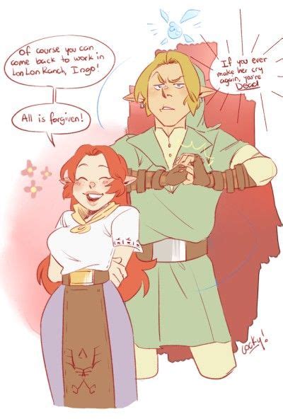 Malon X Link Otp Legend Of Zelda Zelda Art Zelda