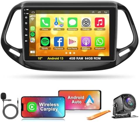 264g Android 13 Car Radio For Jeep Compass Patriot 2010 2016 With Wireless Carplay