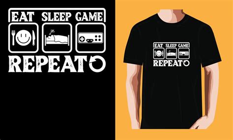 Eat Sleep Game Repeat 22892005 Vector Art At Vecteezy