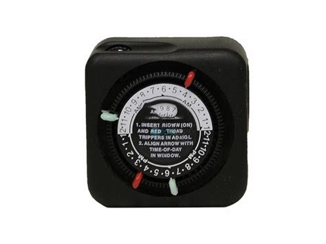 Sollos Analog Timer Textured Black Tma 998200 Pool Supply Unlimited