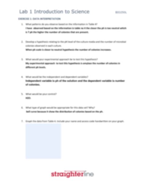 SOLUTION Lab 1 Introduction To Science Studypool