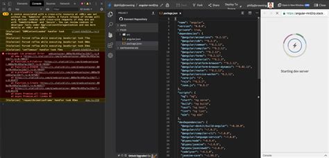 Uncaught In Promise Error In Webcontainer · Issue 1130 · Stackblitzcore · Github
