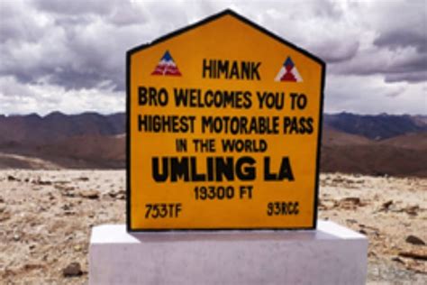Umlingla Pass India Beats Bolivias Record Builds Worlds Highest