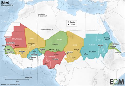 El Mapa Físico Del Sahel Mapas De El Orden Mundial Eom