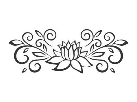 Lotus Flower Sketch Stock Illustrations 9151 Lotus Flower Sketch