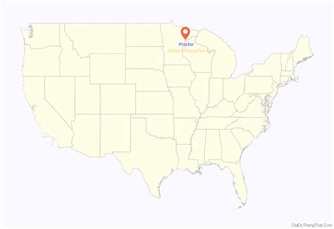 Map Of Proctor City Minnesota Thong Thai Real