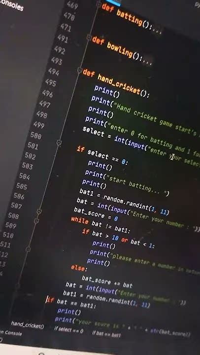 Created Hand Cricket Game Using Python Youtube