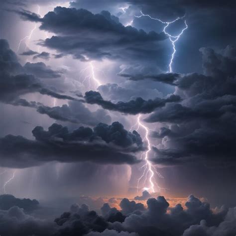 Premium Ai Image Lightning That Came To The Islands Of Asia With The Typhoon