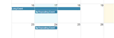 Javascript Fullcalendar Month View Selecting A Day Multiple Days Even When Clicking On Events