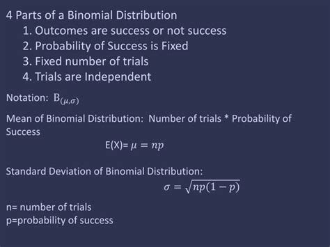Binomial Distributions Ppt