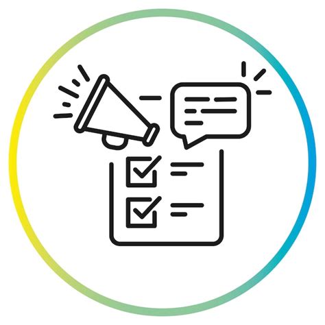 Premium Vector Survey With Feedback Icon