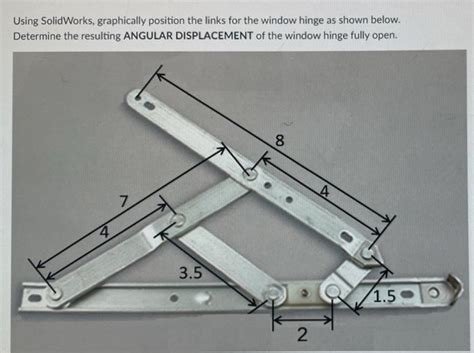 solved a using solidworks graphically position the links