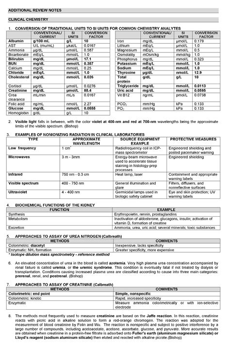 General Chemistry Conversion Chart