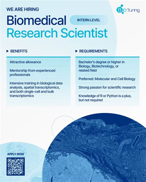 📢 Intern Applications Are Now Open For Biomedical Research Scientist At