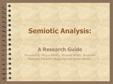 Ppt Semiotic Analysis Powerpoint Presentation Free Download Id 3032638