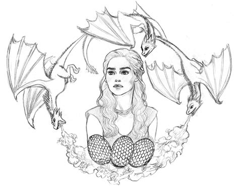 Daenerys Sketch By Naineuh On DeviantArt