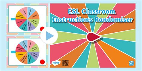 Esl Classroom Instructions Randomiser Teacher Made