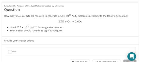 Solved Calculate The Amount Of Product Moles Generated By A