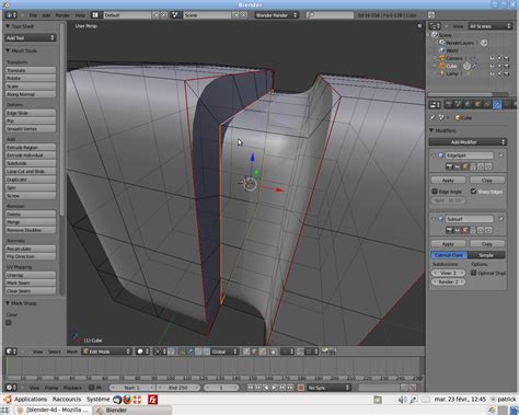 Modifier Edge Split Blender 25 Blender4d