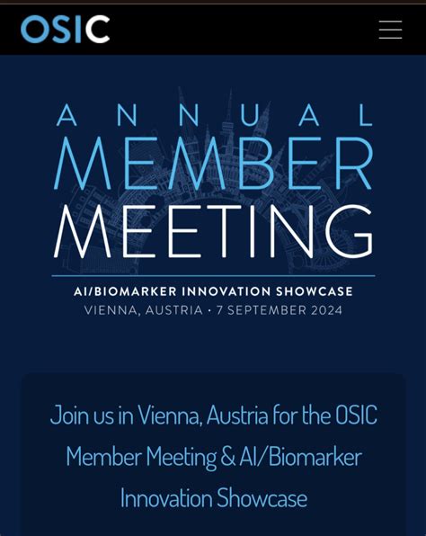 I Am Honored To Be Presenting At Open Source Imaging Consortium Osic Annual Member Meeting